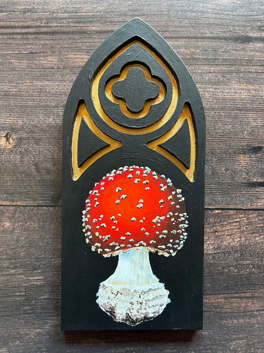 Gothic Arch Fungi Wall Panel – A Forest of Shadows